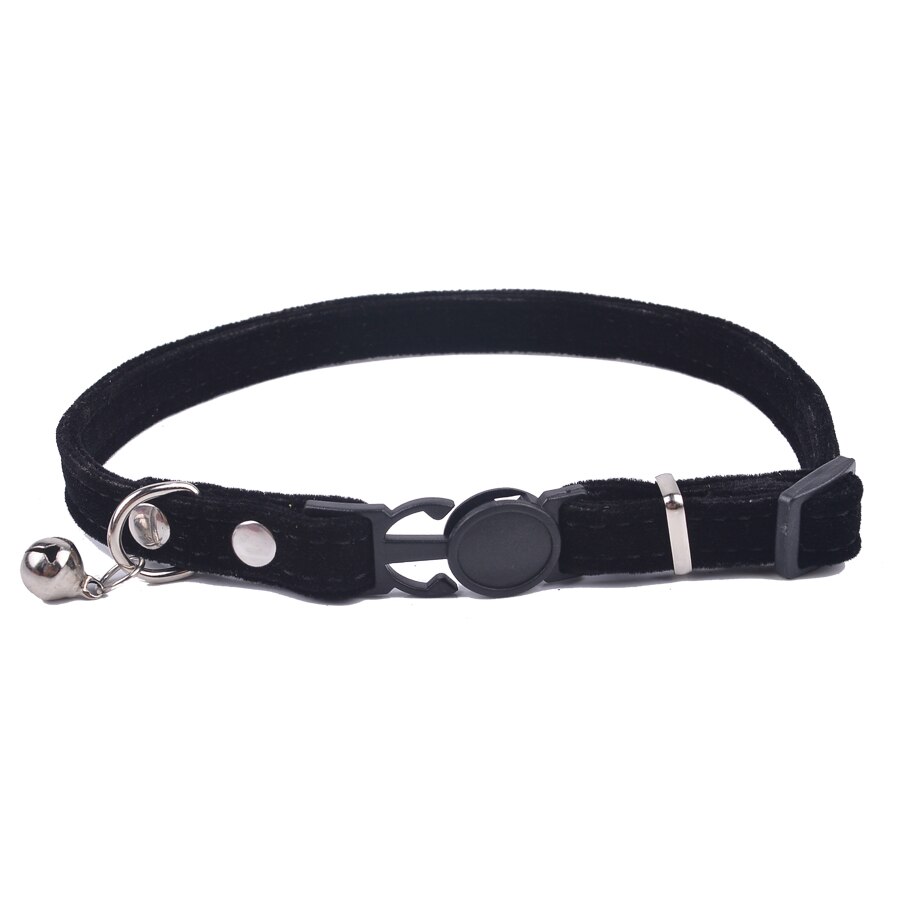 Soft Velvet Material Cat Collar With Bells Quick R... – Vicedeal