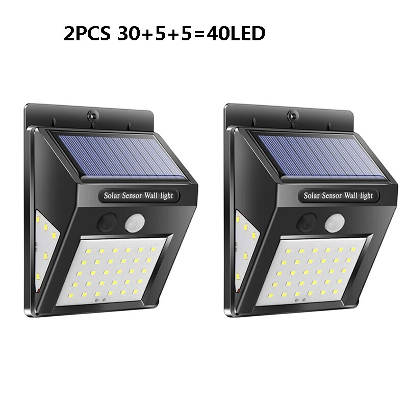 30/40 LED Outdoor Solar Light PIR Motion Sensor 4p... – Vicedeal