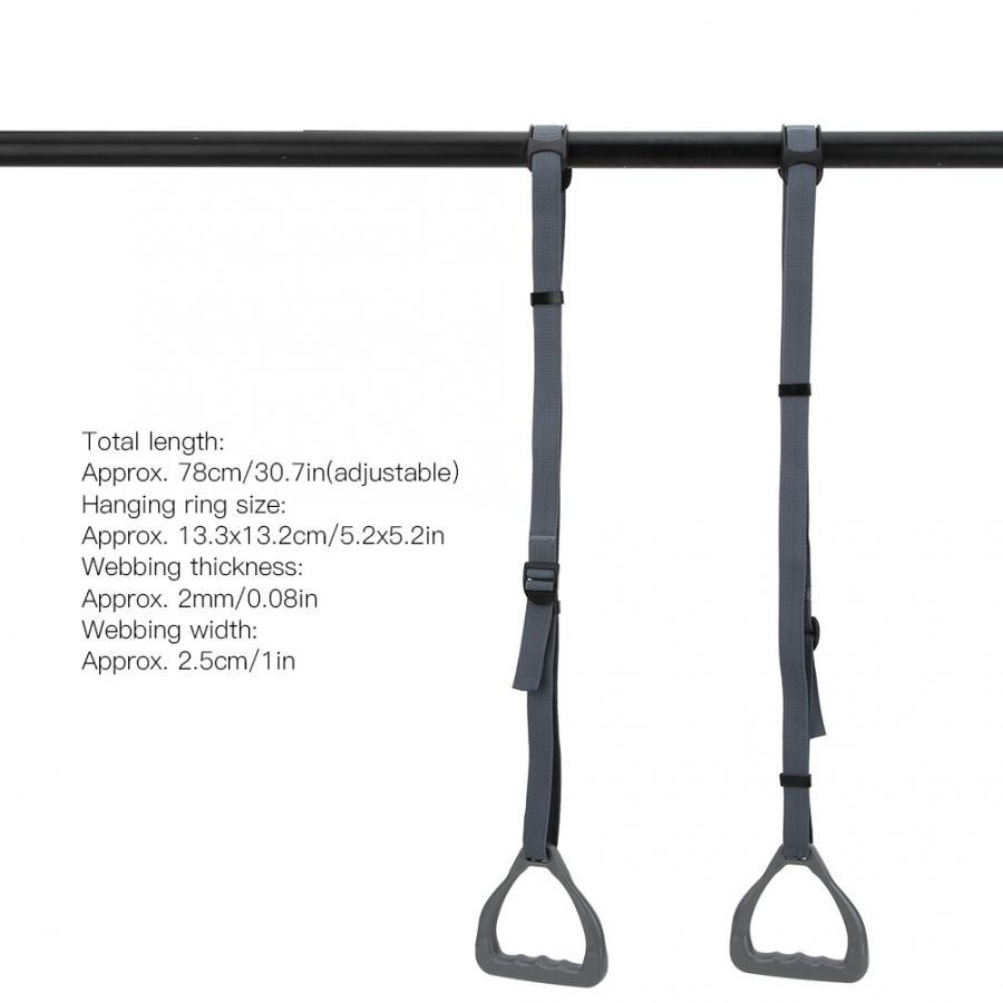 1 Pair Pull-up Hand Ring Fitness Gymnastic Rings R... – Grandado