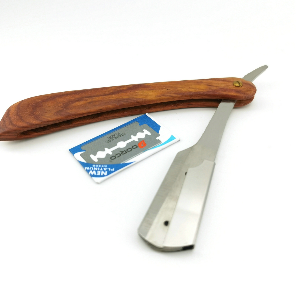 1 BLADES + Vintage Straight Edge Barber Razor - Sa... – Grandado