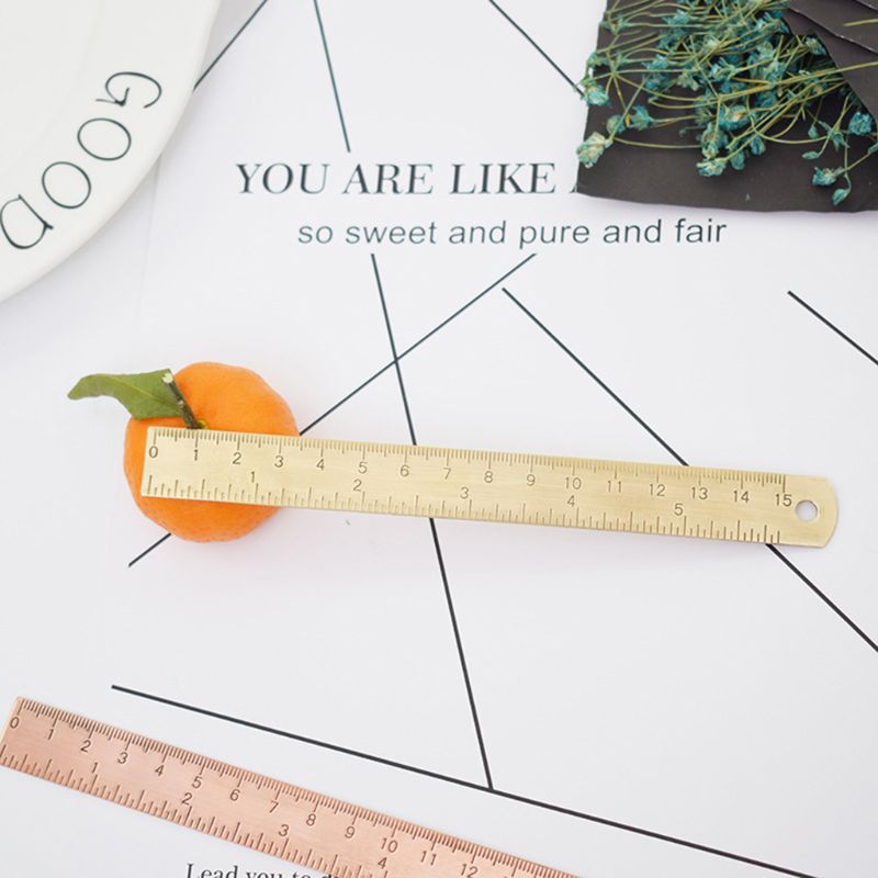 Vintage Brass Ruler Bookmark Label Book Mark Carto... – Grandado