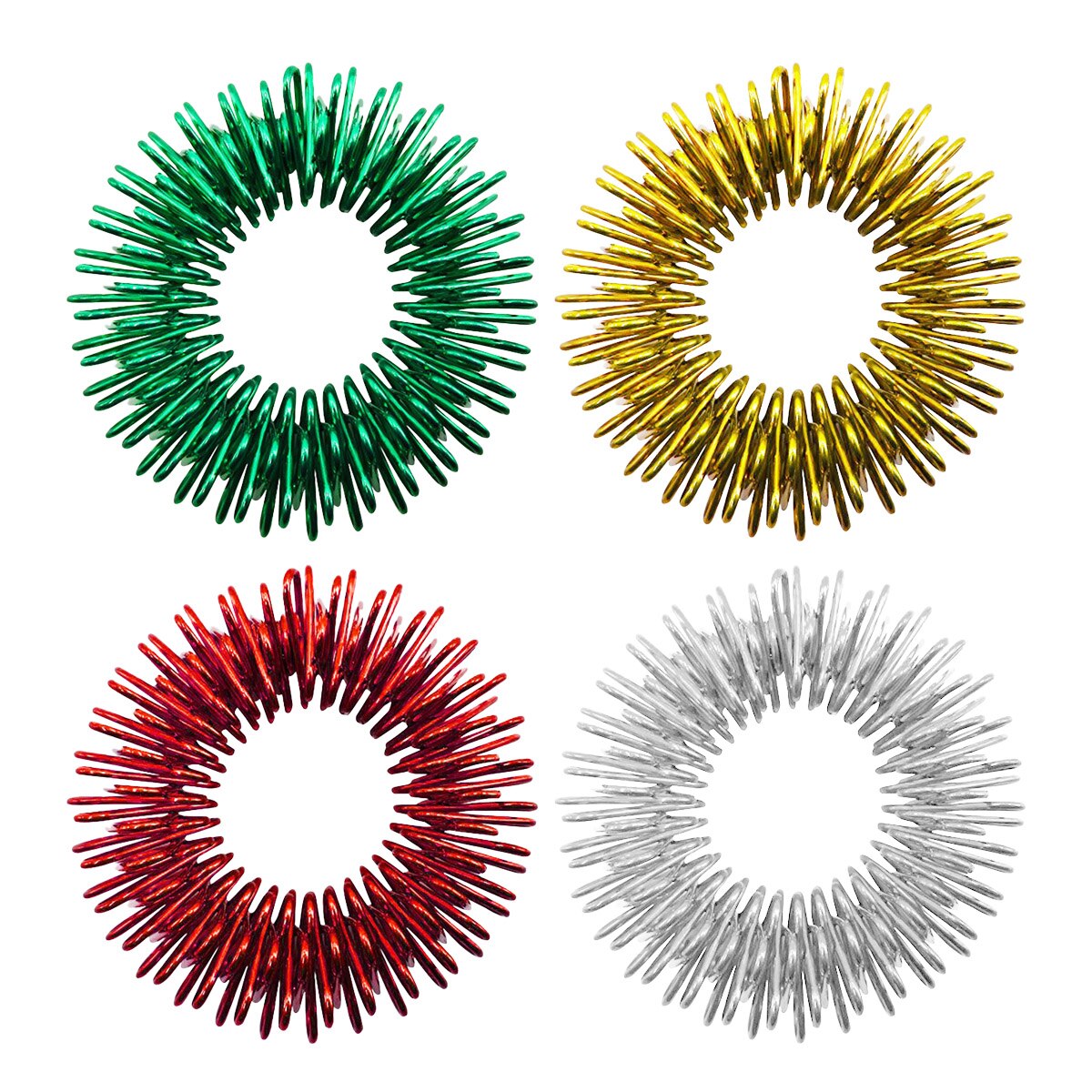 15pcs Spiky Sensory Massage Rings Finger Acupressu... – Vicedeal