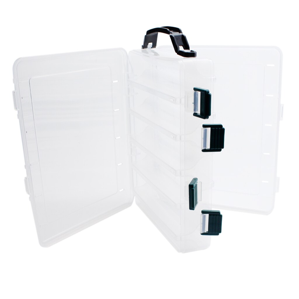 Premium Double Sided Plastic Fishing Tackle Box Tr... – Grandado