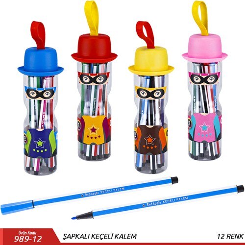 Red Apple 12 Kleur Hoed Vilt Pen – Grandado