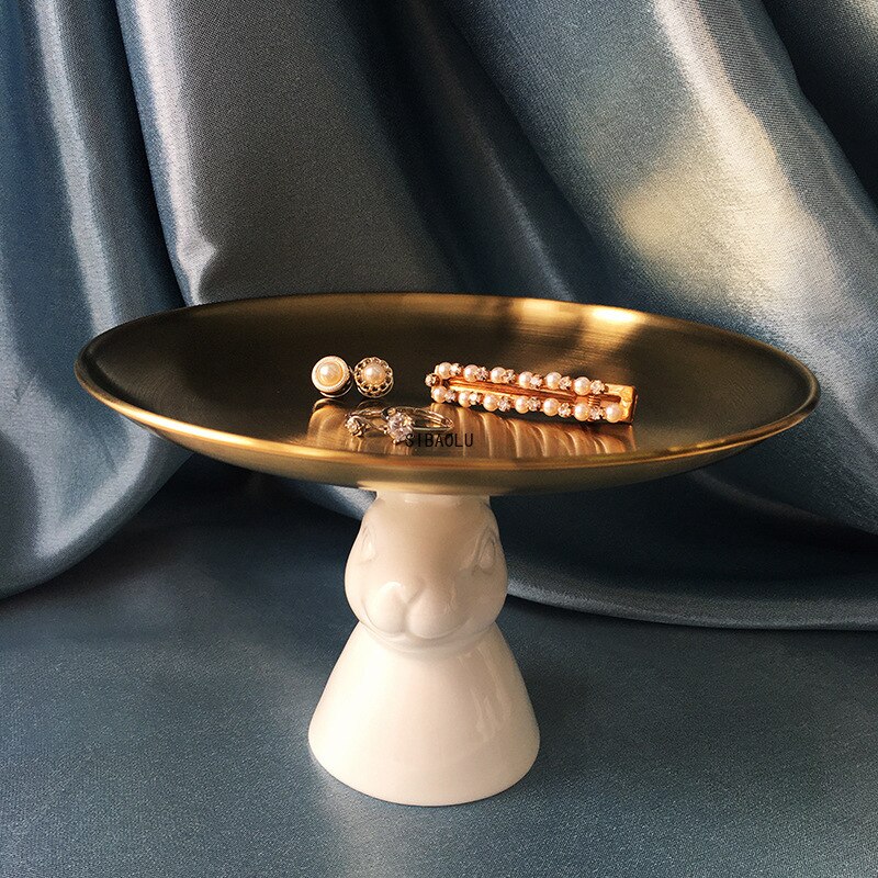 Ceramic rabbit Plate Chinaware Ceramic bunny dish ... – Vicedeal