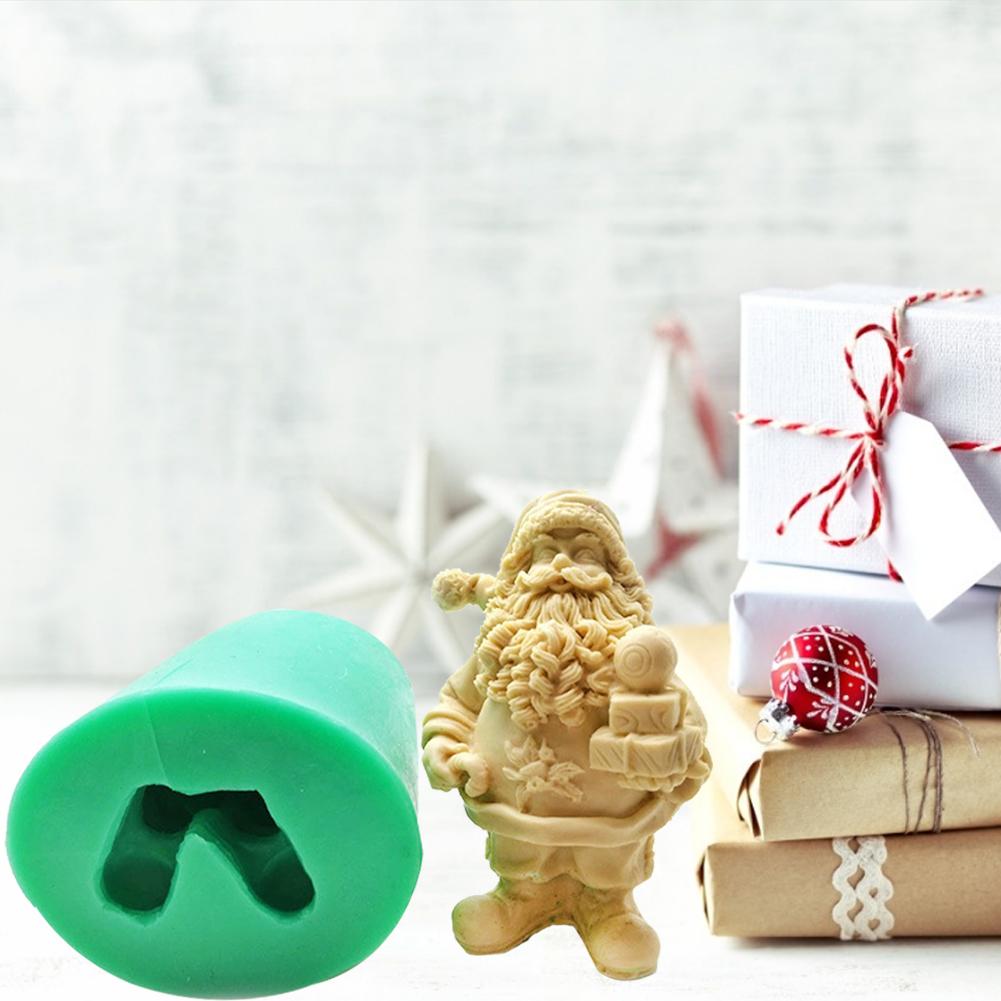Santa Silicone Mold Silicone Candle Mold Plaster M... – Grandado