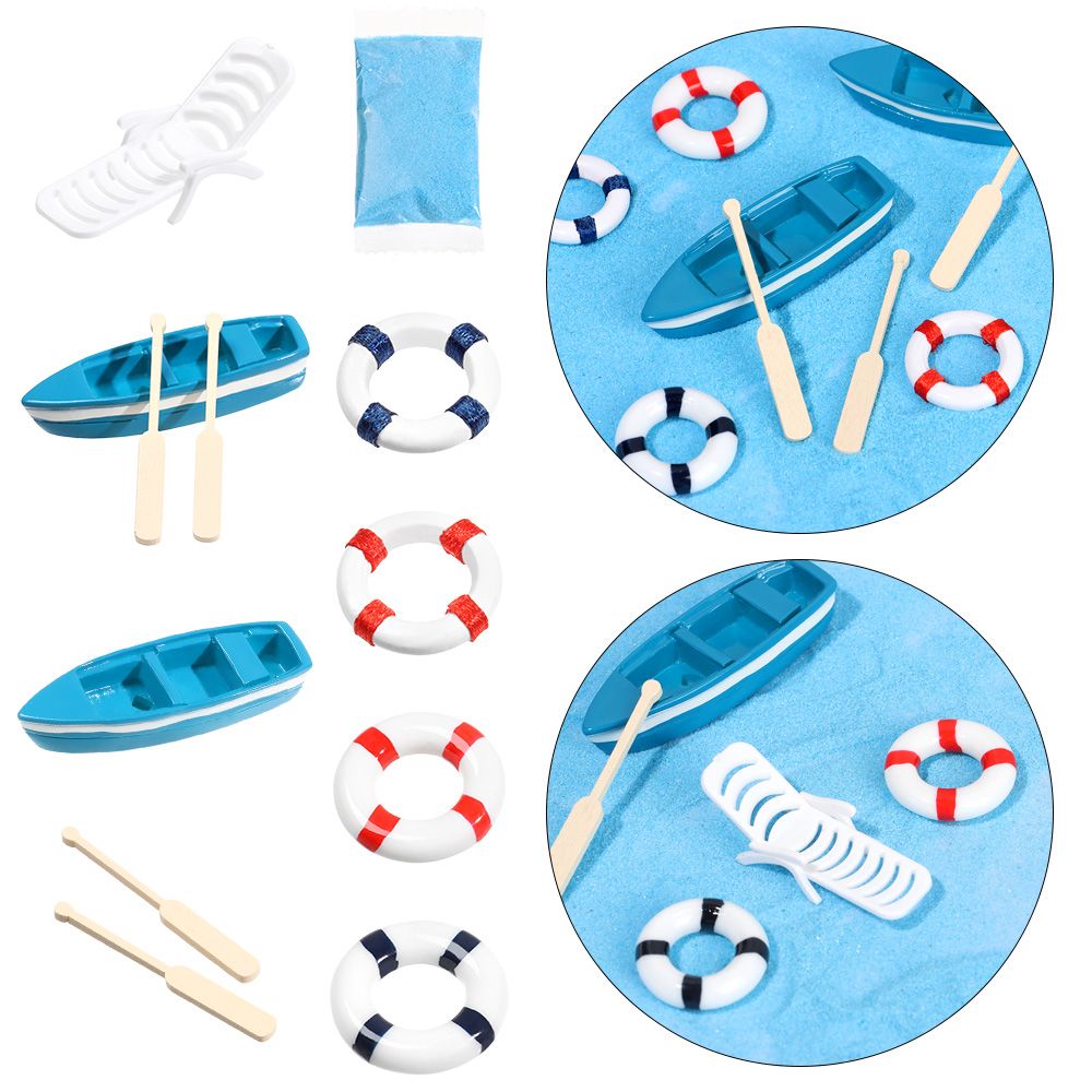 Mini Paddle Boot Strand Stoel Sea View Decoratie O... – Vicedeal