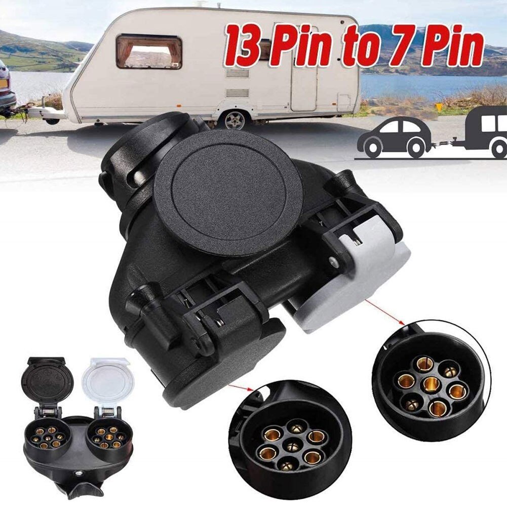 Socket Adapter 13 Pin Naar 7 Pin Caravan Trailer C... – Vicedeal