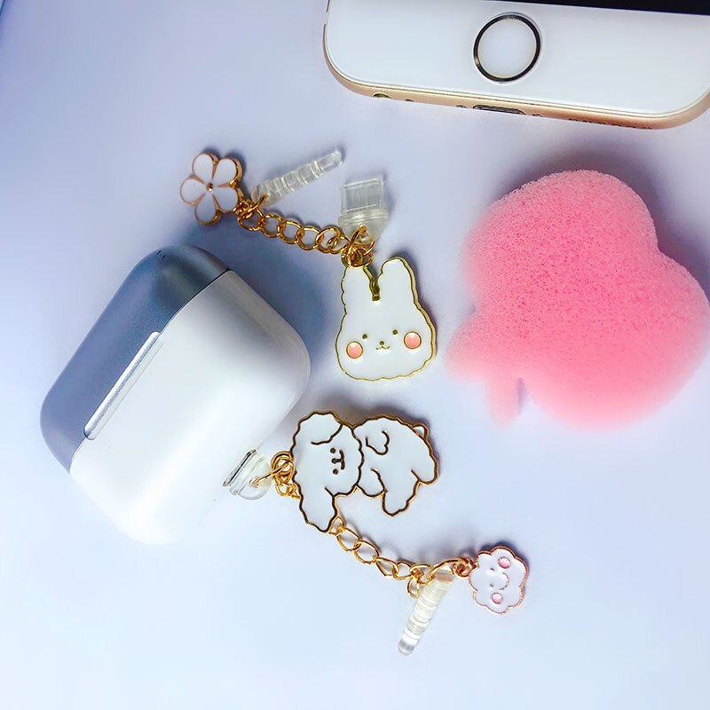 DIY cute puppy ipone12pro dust plug type-C mobile ... – Grandado