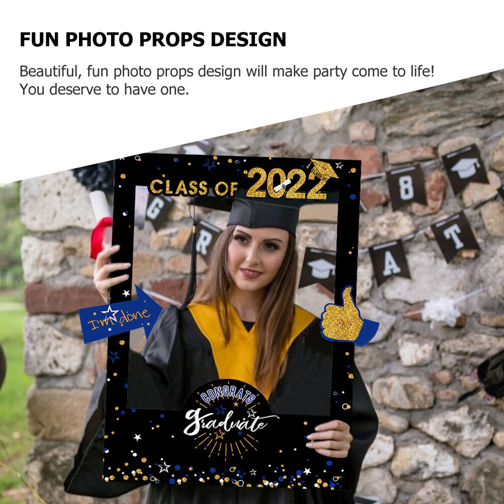 2022 Graduation Party Photo Frame Selfie Frame Fun... – Grandado