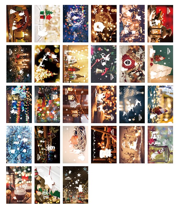 57mmx87mm warmful night paper lomo card – Grandado