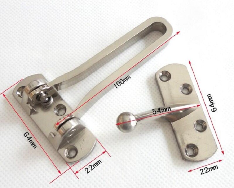 Door lock safety door latch back lock – Vicedeal