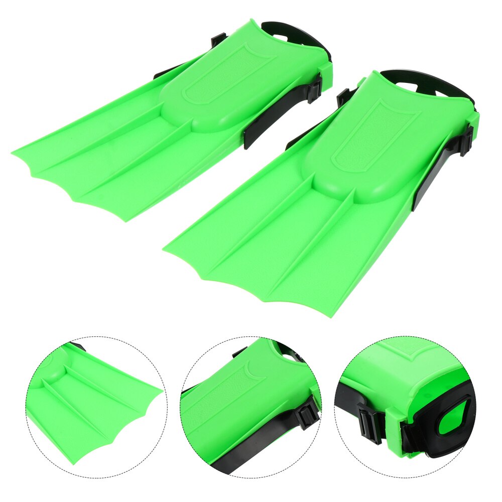 1 Pair Adult Swim Fins Swim Flippers Short Rubber ... – Grandado