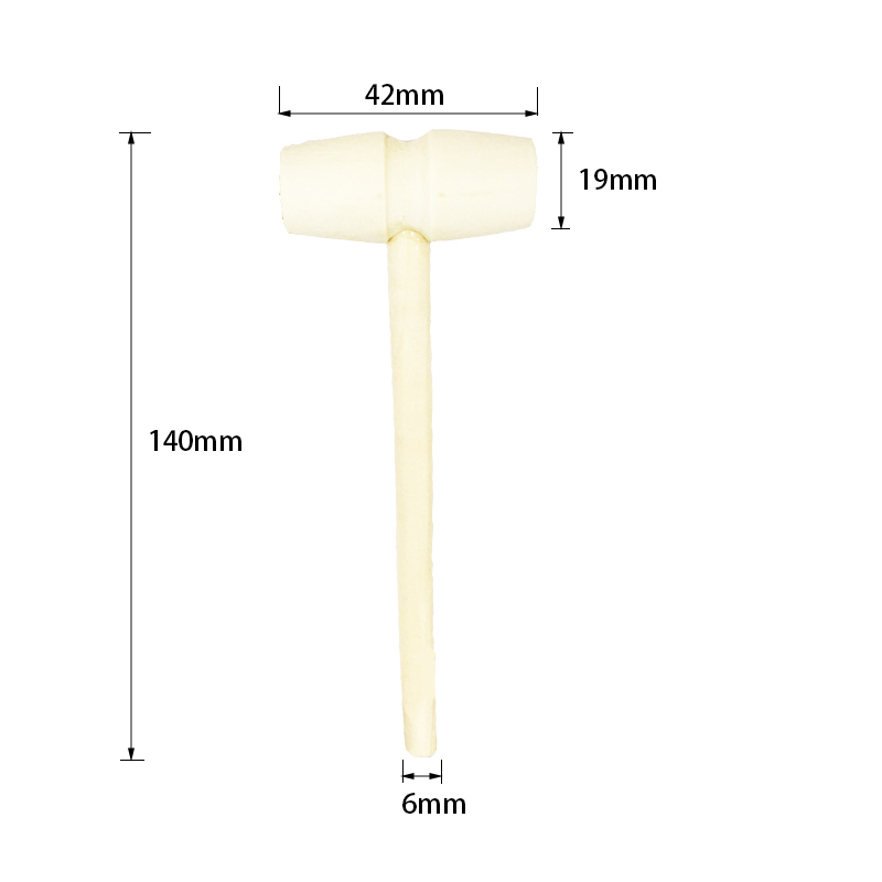 20 Pieces Wooden Hammer Mini Solid Wooden Mallet C... – Grandado