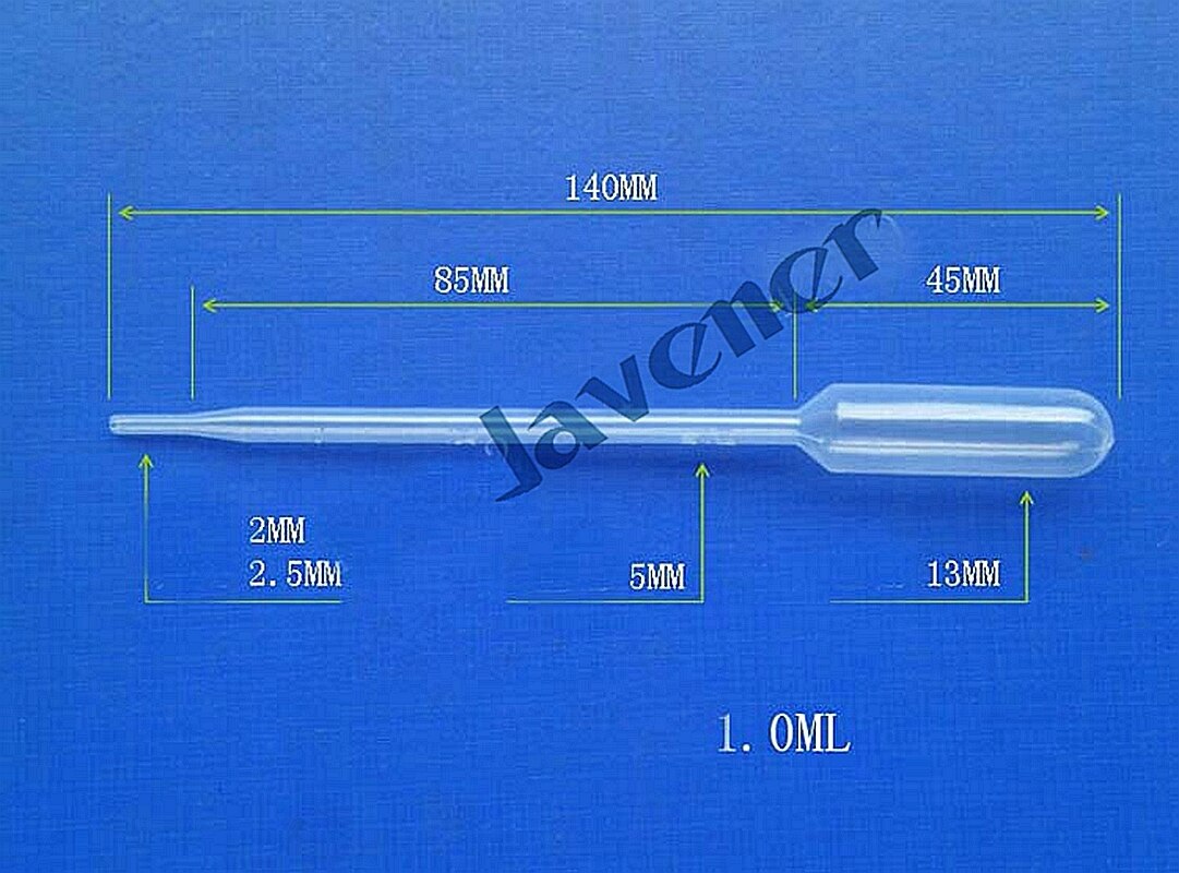Pipeta transparente de polietileno, gotero de tran... – Grandado