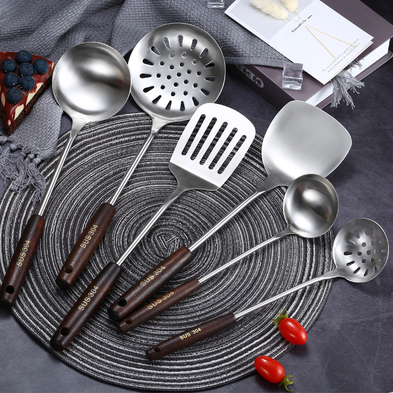 304 Roestvrij Staal Spatel Soep Lepel Vergiet Keuk... – Grandado