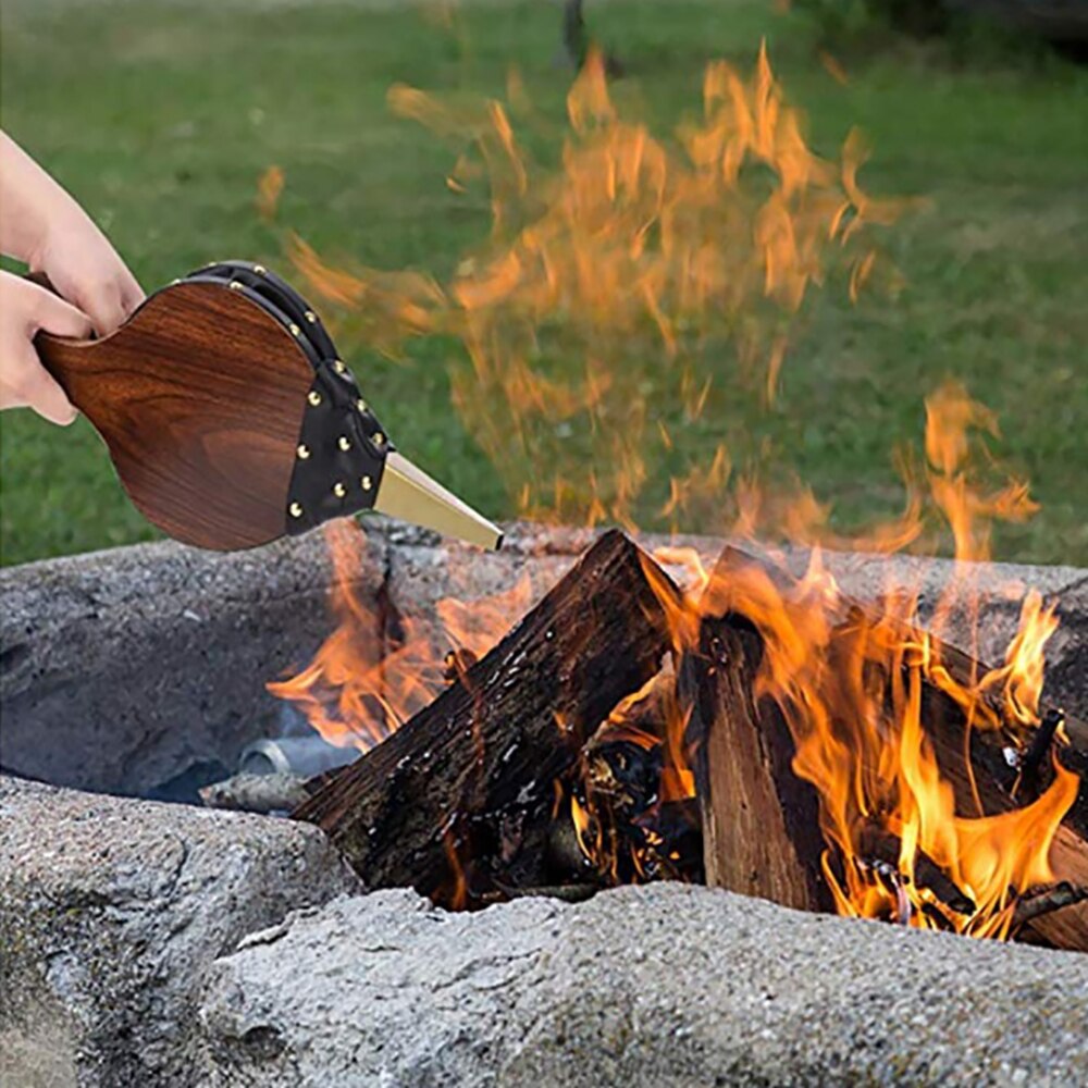Portable Manual Fireplace Blower Hand Fan Outdoor ... – Vicedeal