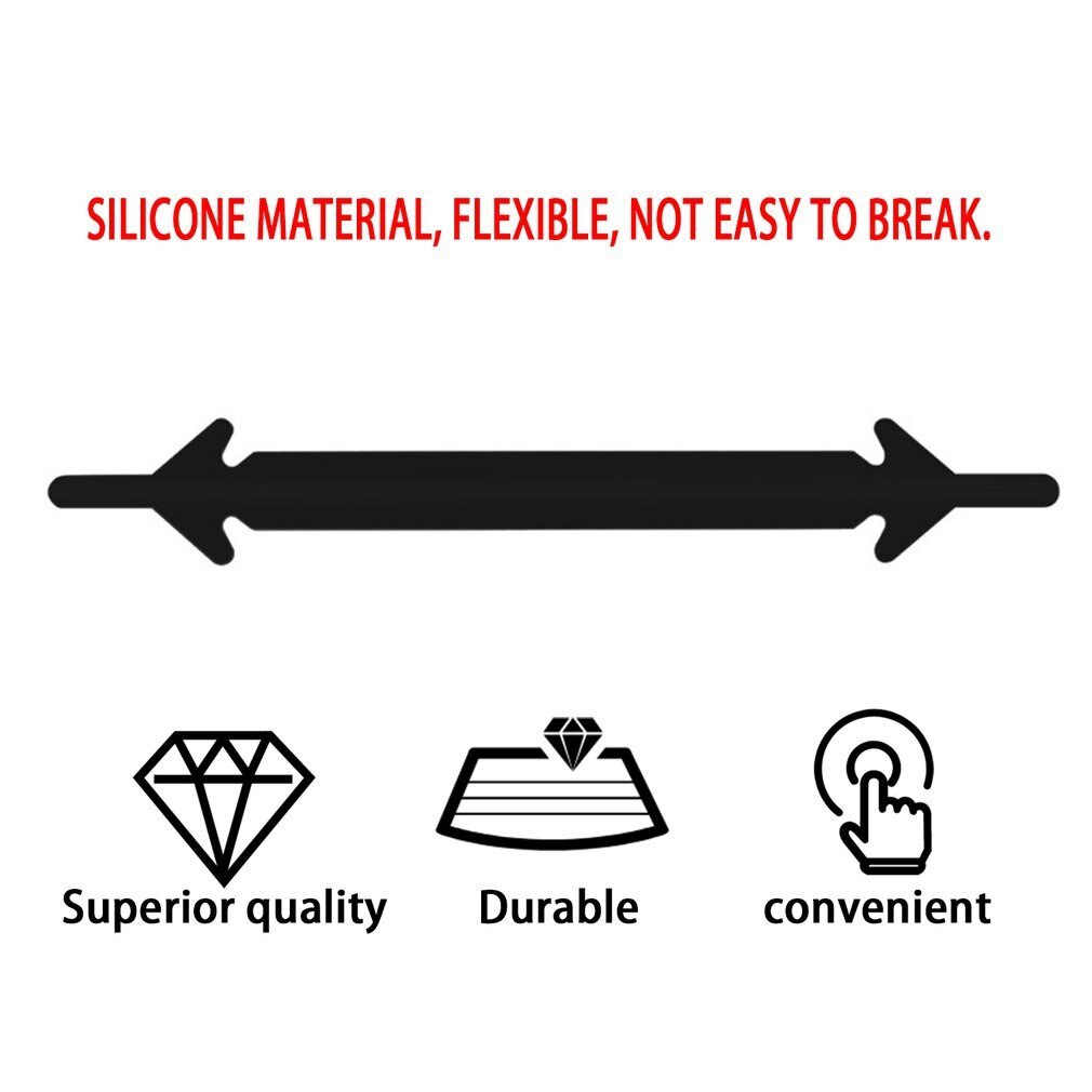 12 Stks/set Elastische Siliconen Schoenveters Voor... – Vicedeal