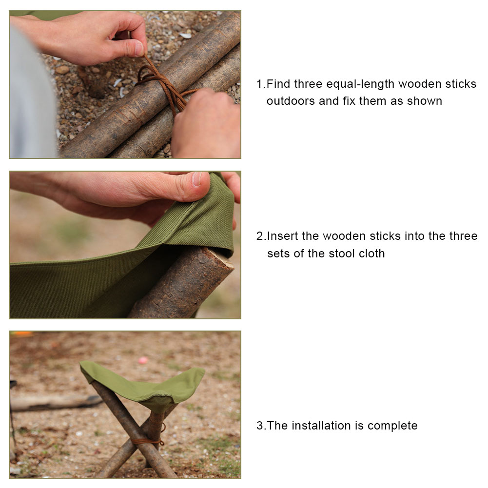 Outdoor Portable Fishing Chairs DIY Camping Triang... – Vicedeal