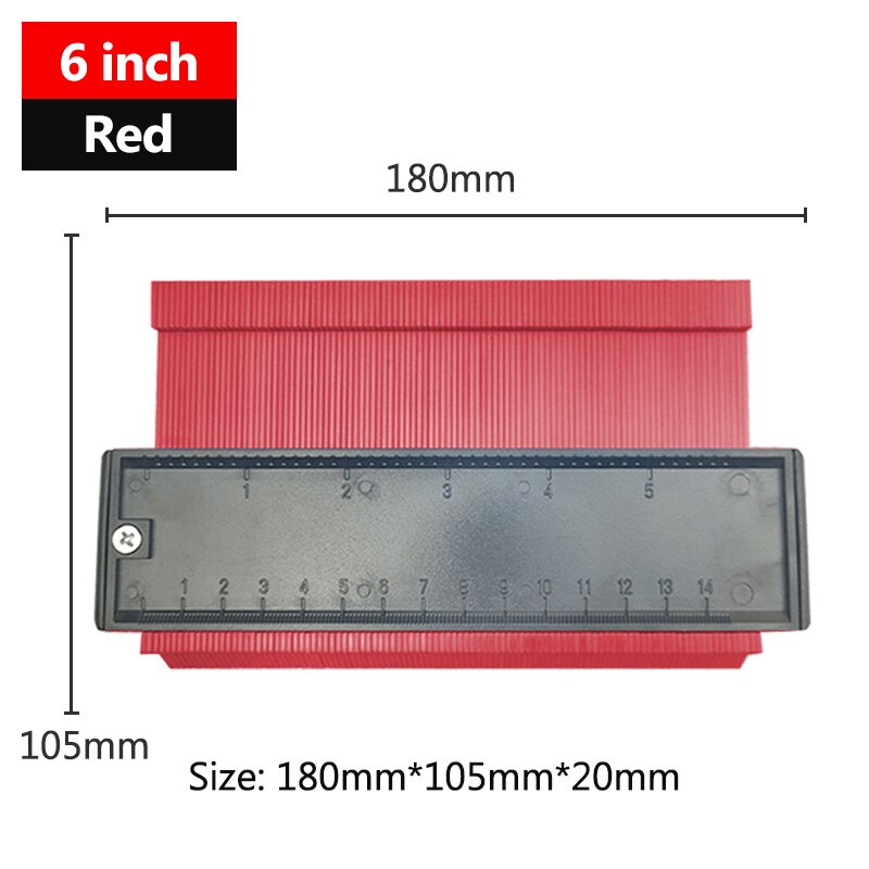 5/6/10 Inch Plastic Gauge Onregelmatige Contour Pr... – Grandado