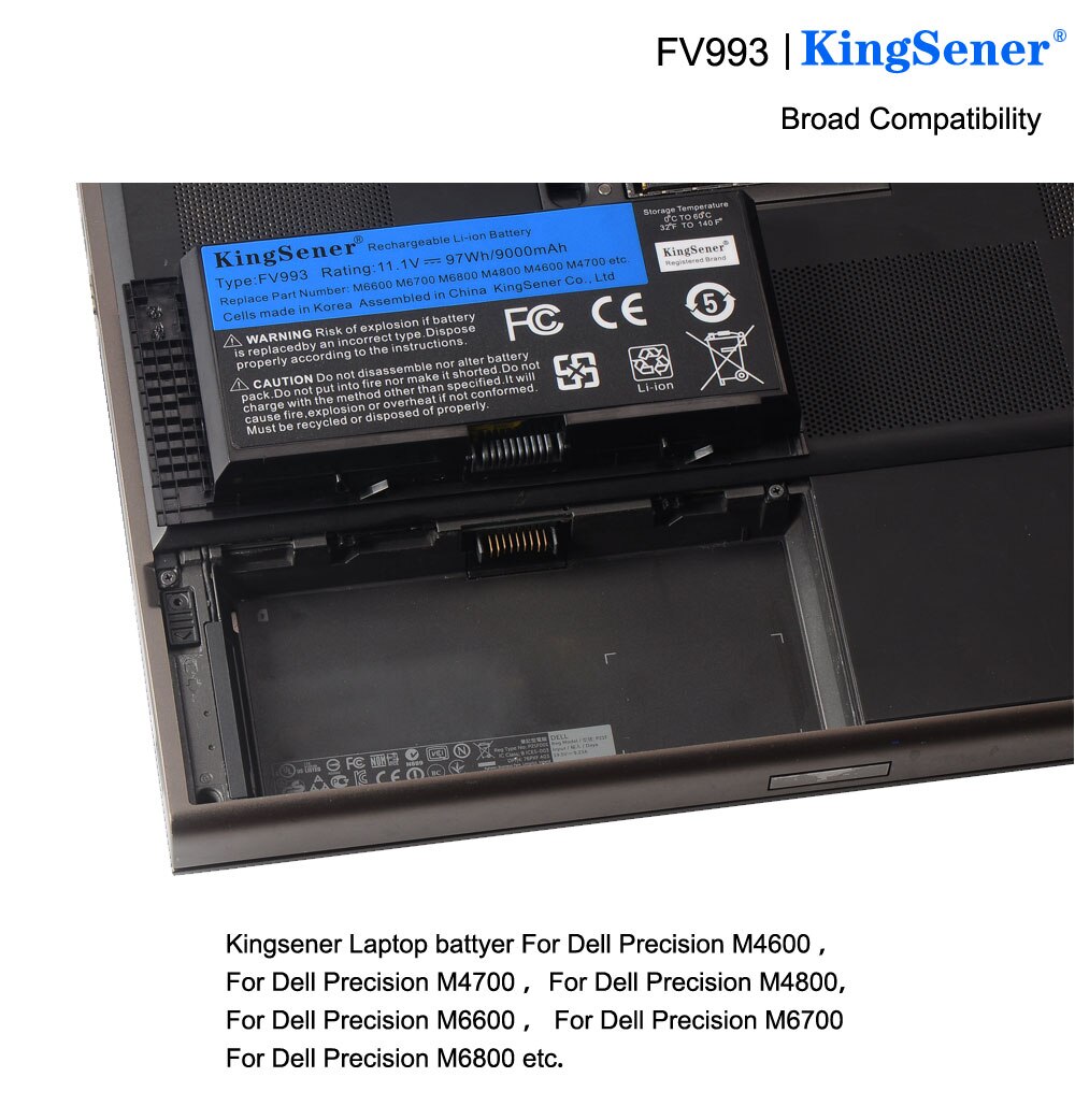 KingSener FV993 Laptop Battery For DELL Precision ... – Grandado