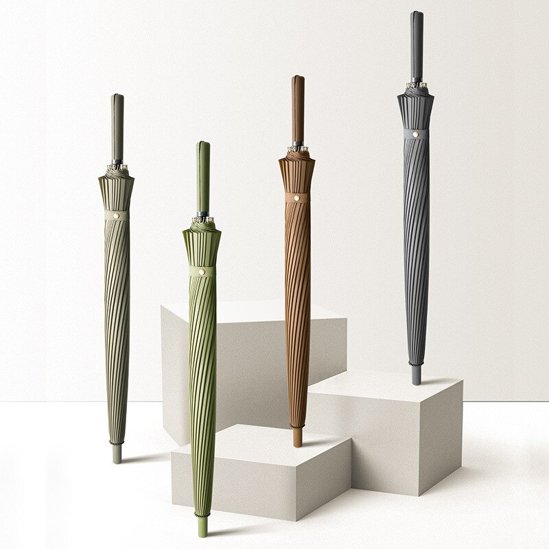 24K Long Handle Large Golf Umbrella Strong Windpro... – Grandado