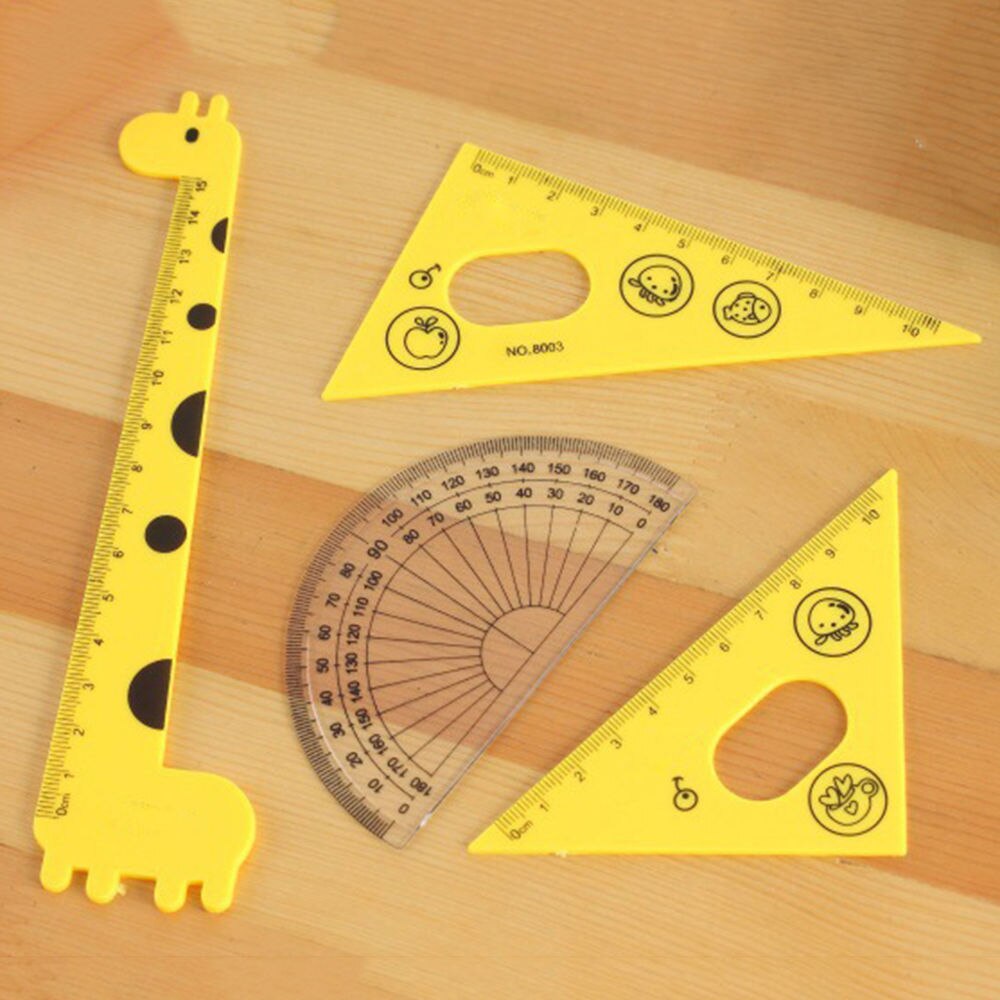 4PCS/Set Cartoon Giraffe Ruler Straight Ruler / Tr... – Vicedeal