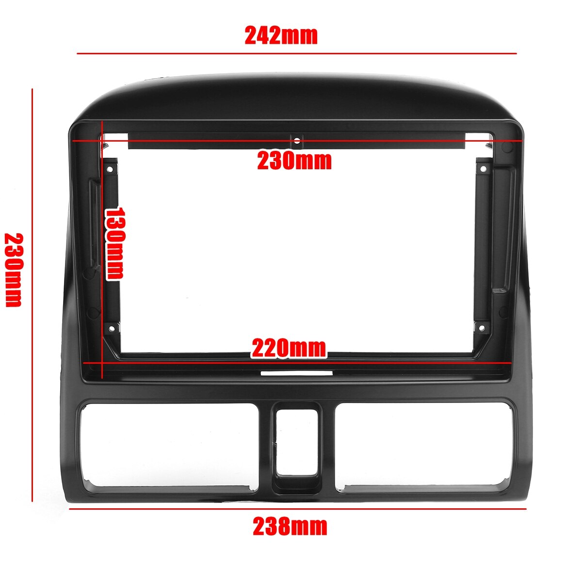 2Din Car Frame Fascia Trim Dashboard Mount No Gap ... – Grandado