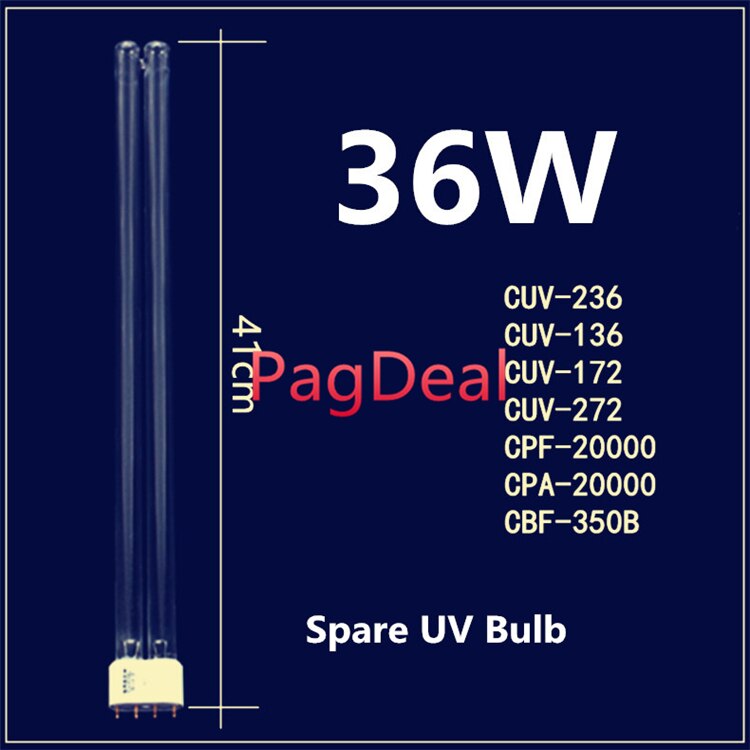 36W Spare UV Lamp Bulb Replacement Part for SunSun... – Grandado