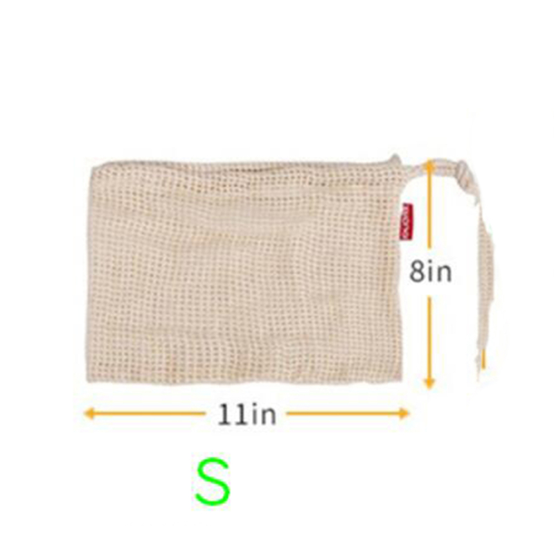 Cotton Mesh Vegetable Bags Produce Bag Reusable Co... – Grandado