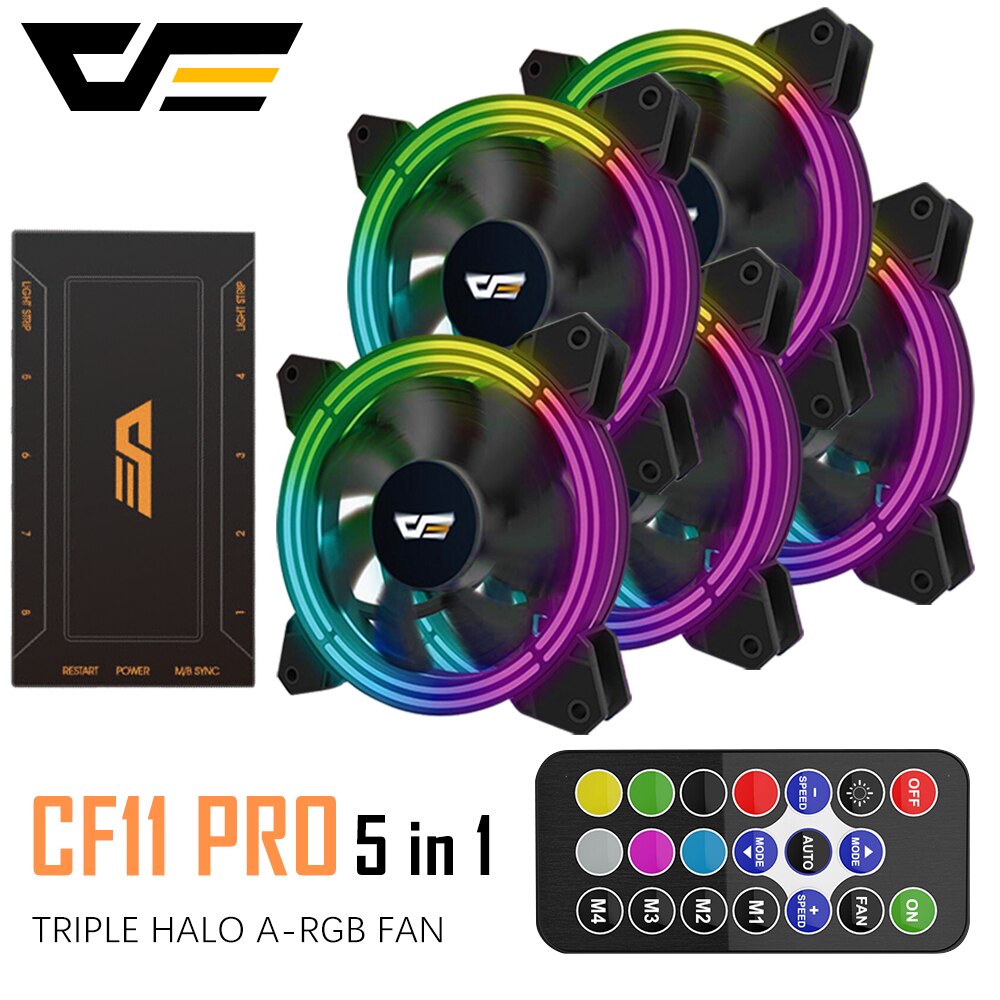darkFlash CF11 PRO RGB Case Fan 120mm 3P-5v Aura S... – Grandado