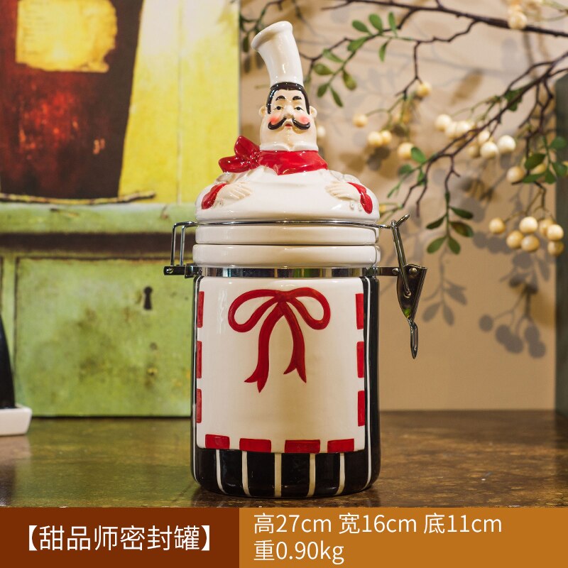 Funny European Ceramic Cartoon Chef Seasoning Jar ... – Vicedeal
