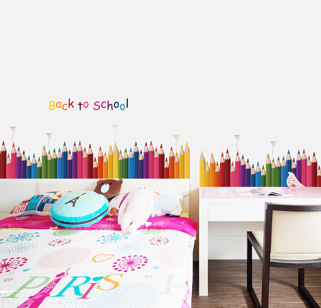 DIY Mural Pencil Back To School Wall Sticker Remov... – Vicedeal