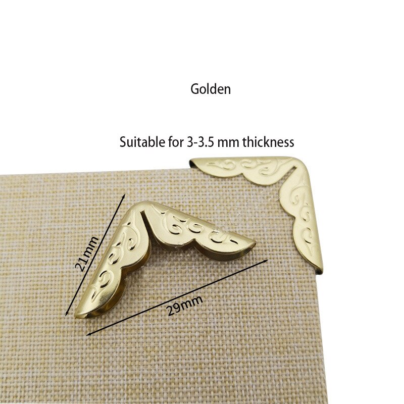 10PCS Antique Brass Corner Brackets Metal Book Scr... – Grandado