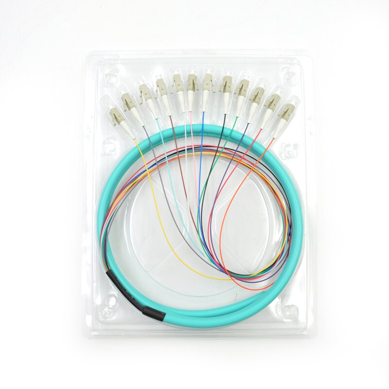 1.5M Fiber Optic Pigtail, 12 core , LC, Multimode,... – Vicedeal