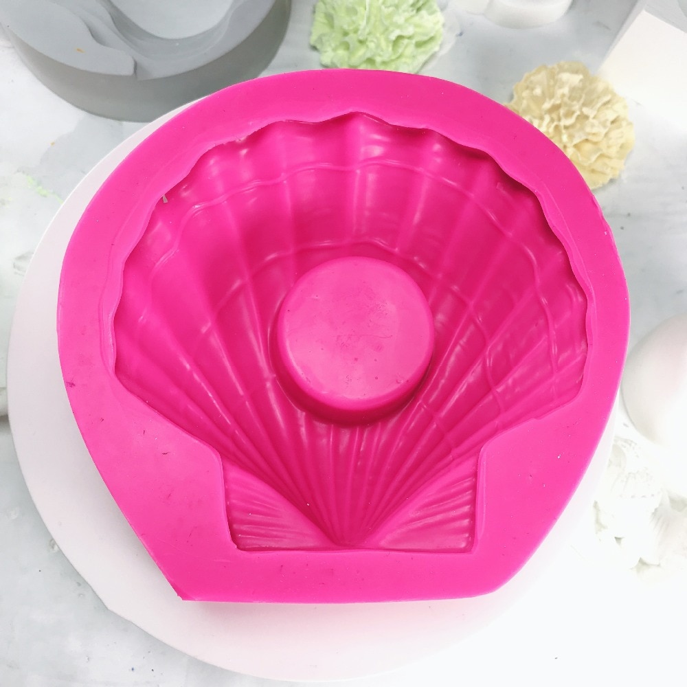 Shell Shape Mini Pot Silicone Concrete Mold For Su... – Grandado
