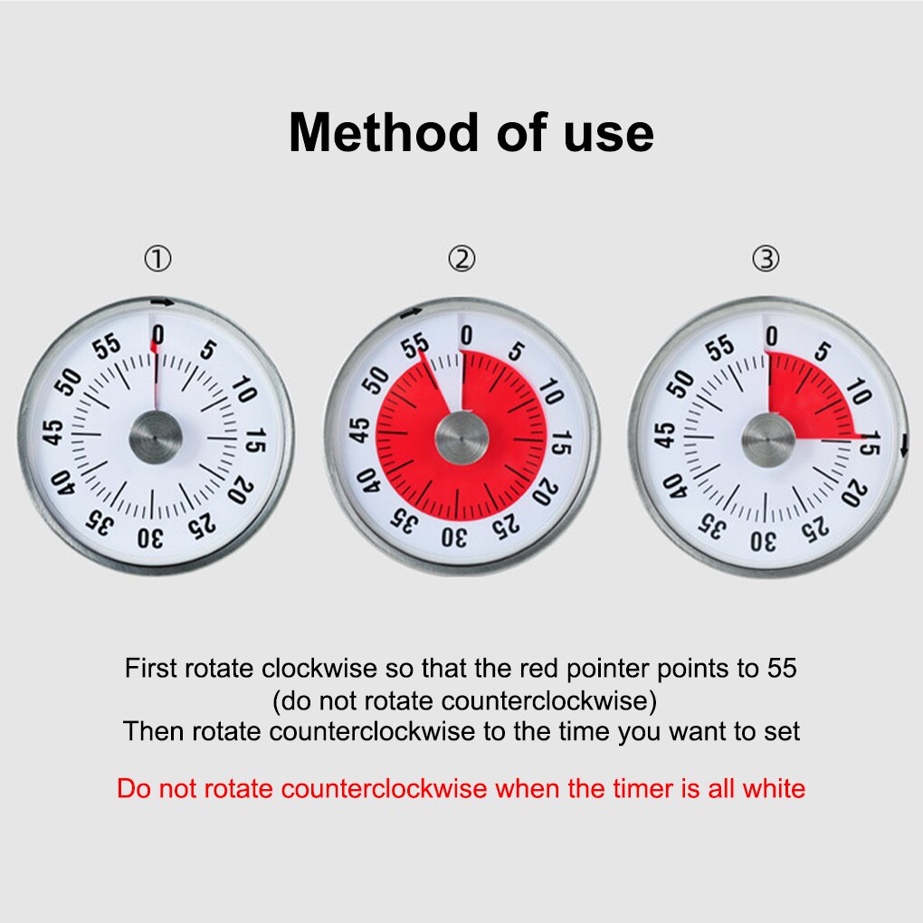 Kitchen Timer 60 Minutes Countdown Students Shower... – Grandado