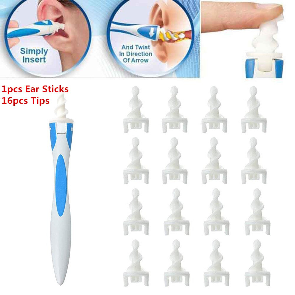Ear Cleaner Silicon Ear Spoon Tool Set 16 Pcs Care... – Grandado