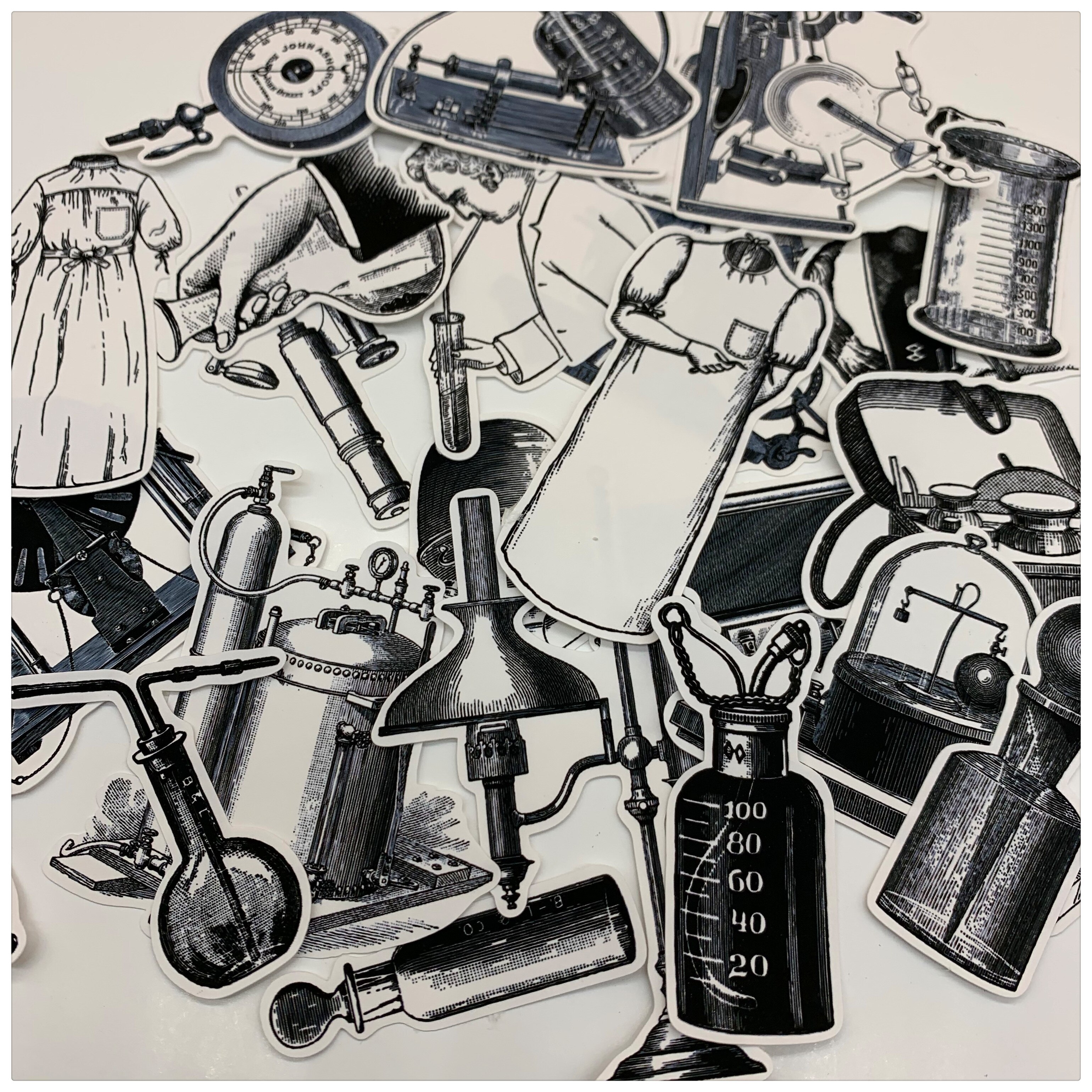 26PCS vintage science laboratory Stickers Crafts A... – Grandado