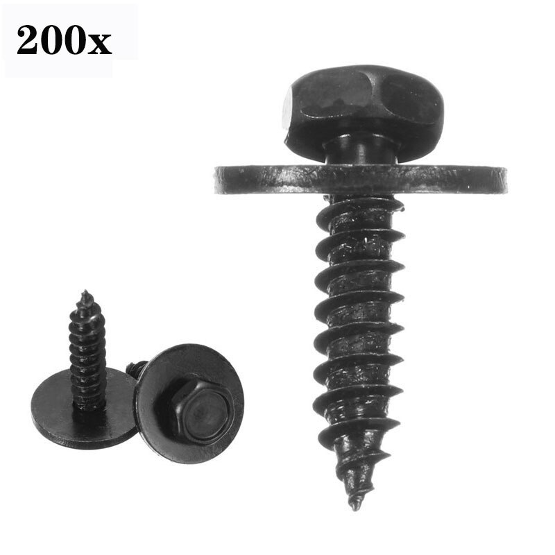 200Pcs/Set Self Tapping Tapper Screw And Washer 4.... – Grandado