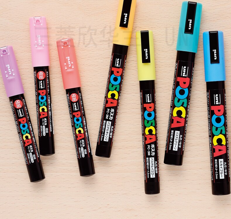 UNI POSCA Marker Acrylic Pen for Coloring Pop Post... – Grandado