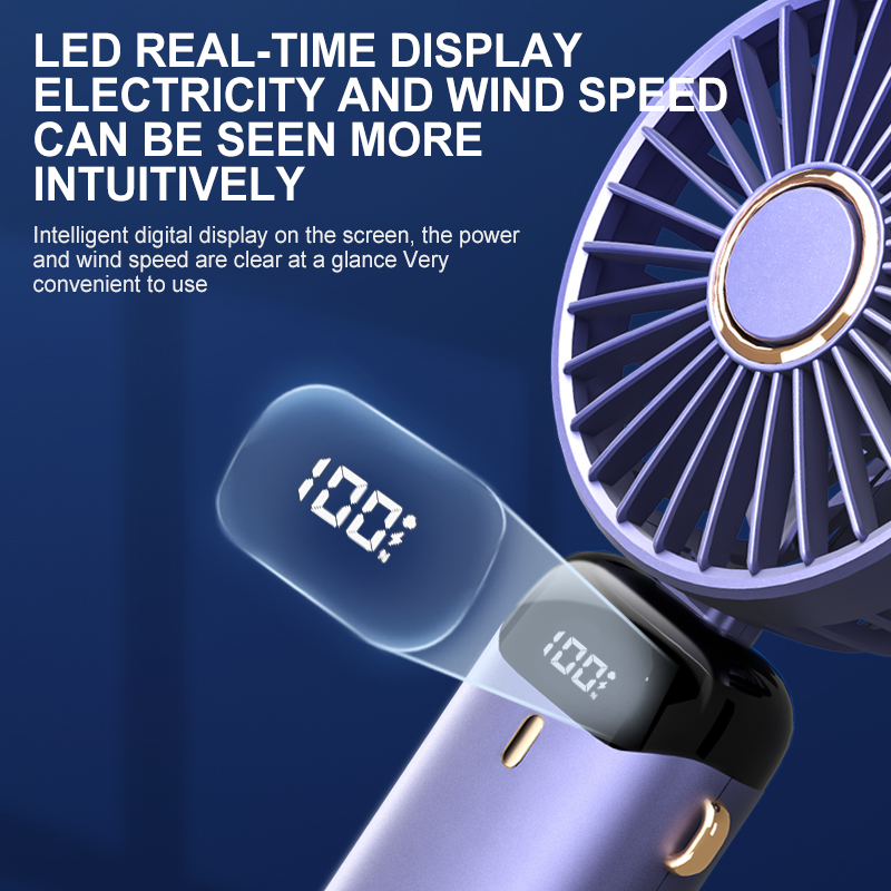 Handheld Mini Fan Portable USB Rechargeable Foldab... – Grandado