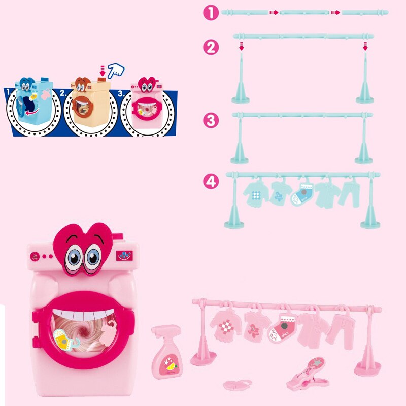Children's Simulation Washing Machine Toy Pret... – Grandado