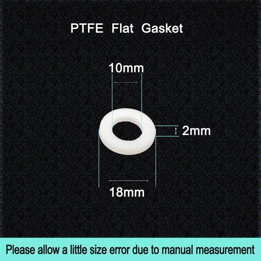 PTFE Flat Gasket 1/2'' 1'' DN15/20/25/32/40/50/80 ... – Grandado