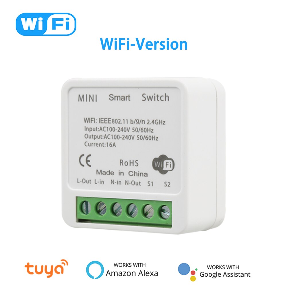 16A TUYA WiFi Zigbee Mini Switch Smart Life APP Re... – Grandado