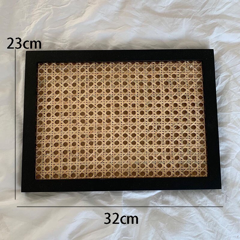 Korean Ins Wooden Rattan Coffee Table Tray Modern ... – Grandado