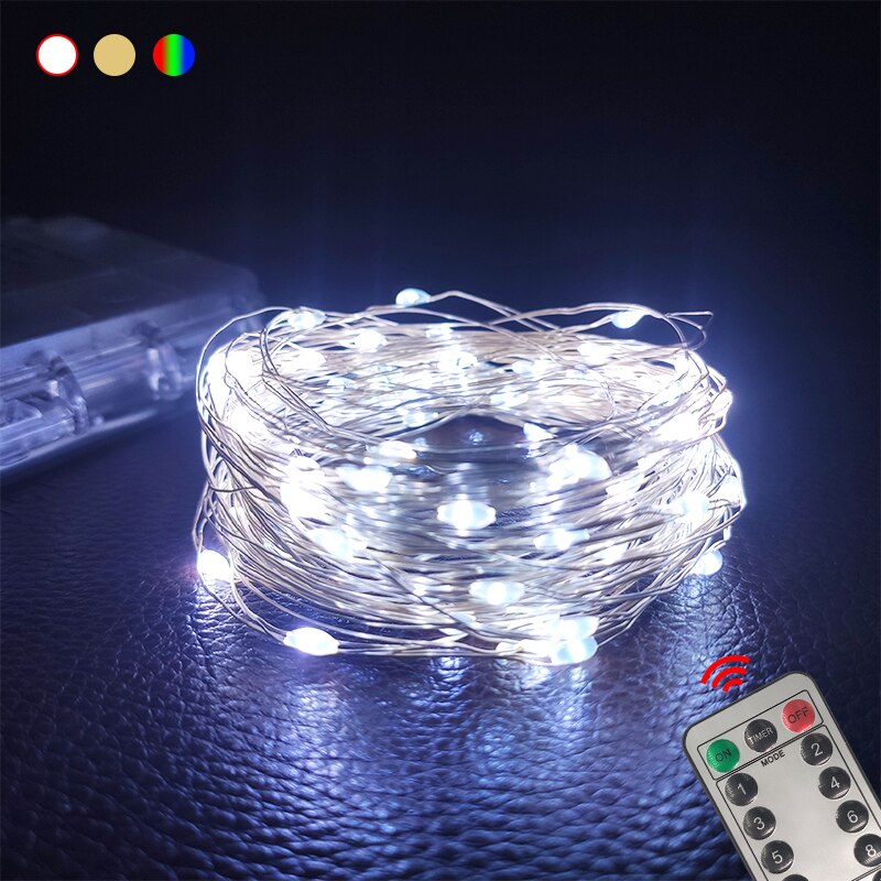 10M 5M 2M LED Gebühr Lichter Mit Fernbedienung 3AA... – Grandado