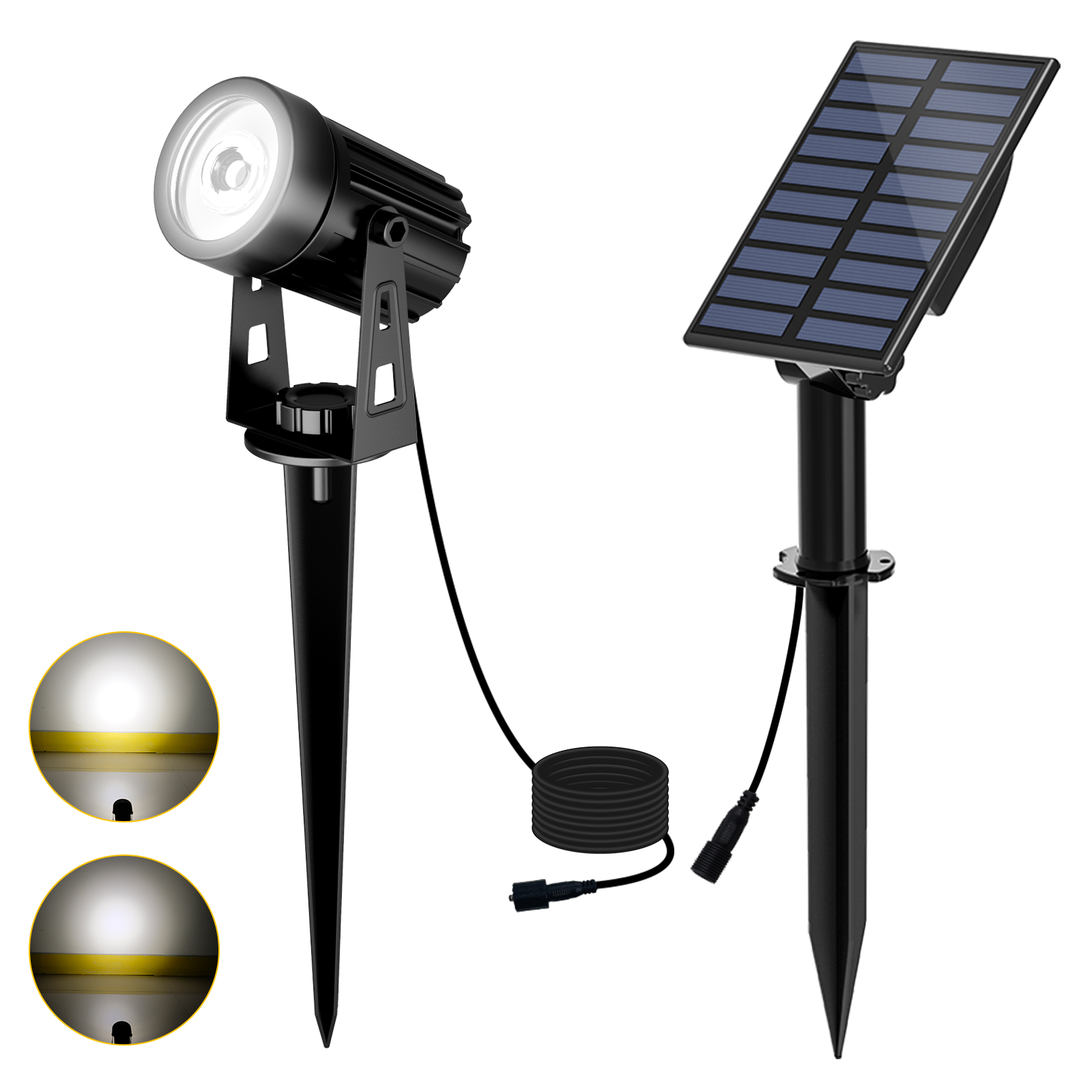 Luz LED Solar de 3000K/6000K/RGB, foco Solar para ... – Grandado