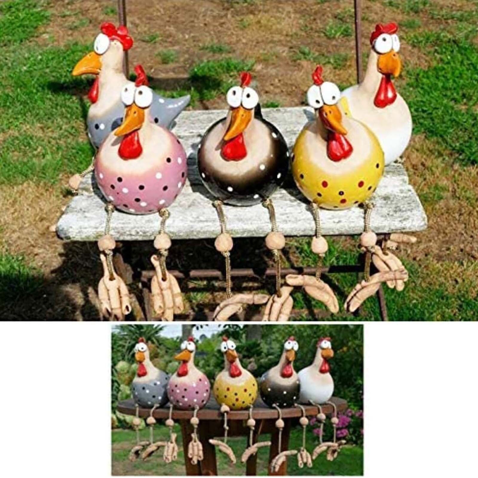 Ceramic Chicken Hilde Garden Animal Figure Garden ... – Vicedeal