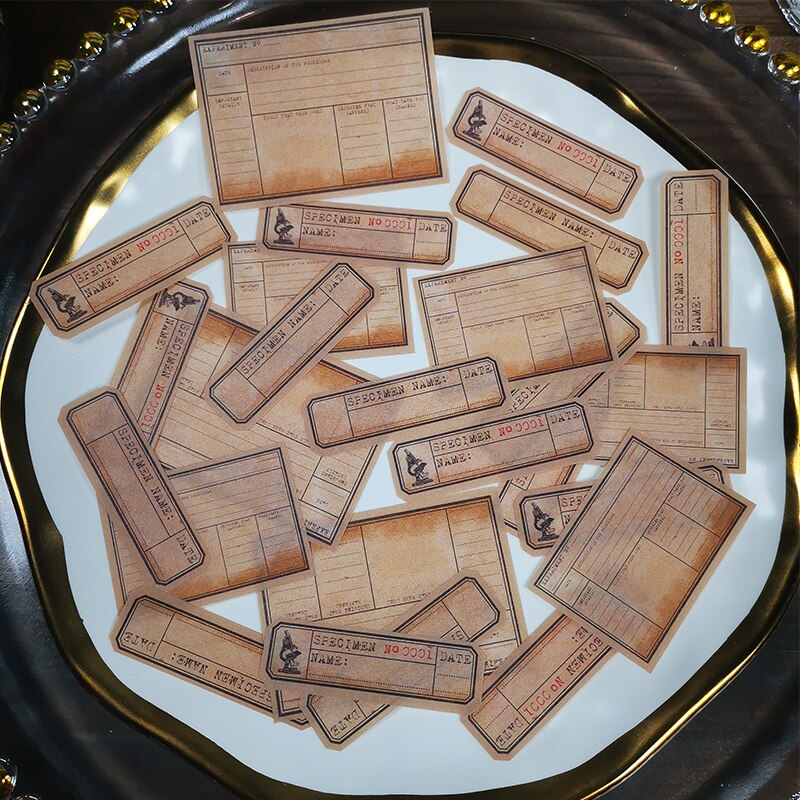 Panalisacraft 3 styles of vintage Vellum Paper lab... – Grandado